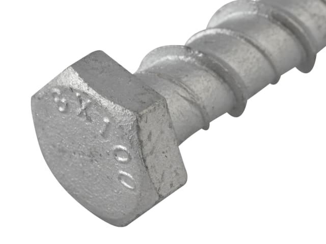 Lightning Bolt Hex Head M8 x 100mm Box 100 FORLGB8100 - Toolriffic