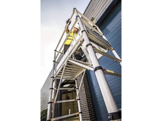 TT002 Teletower Aluminium Telescopic Scaffold Tower with Toeboards ...